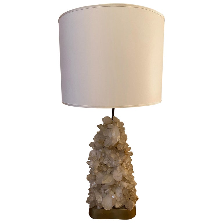 Carole Stupell Quartz Crystal Cluster Table Lamp at 1stDibs
