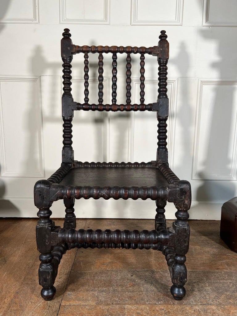 Carolean Bobbin Chair For Sale at 1stDibs