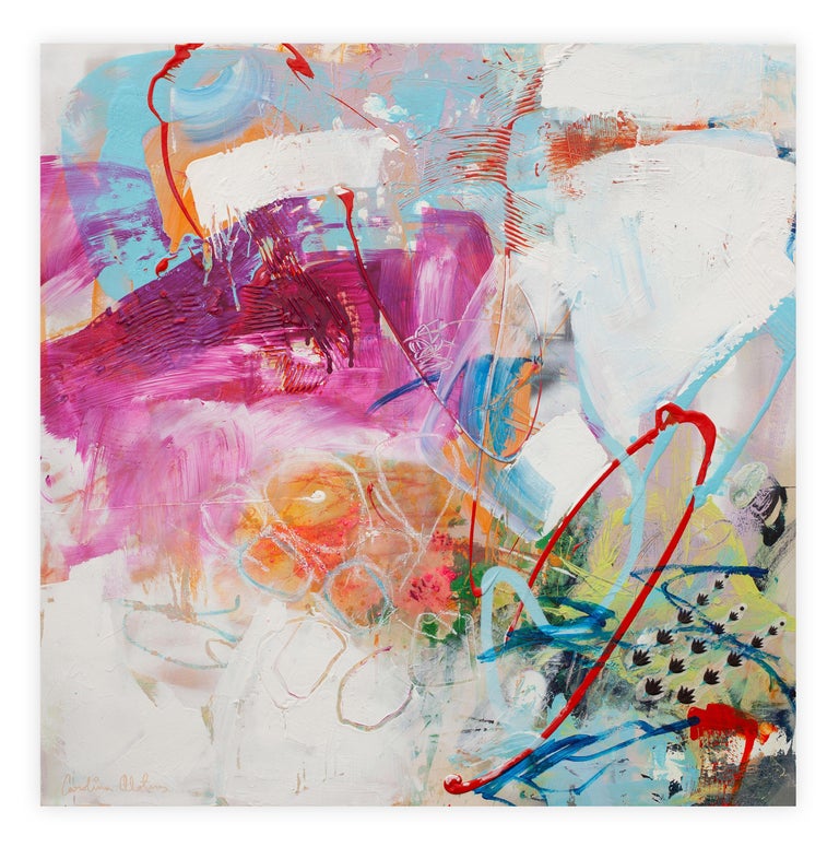 Carolina Alotus - Open Your Mind (Abstract painting) For Sale at 1stDibs
