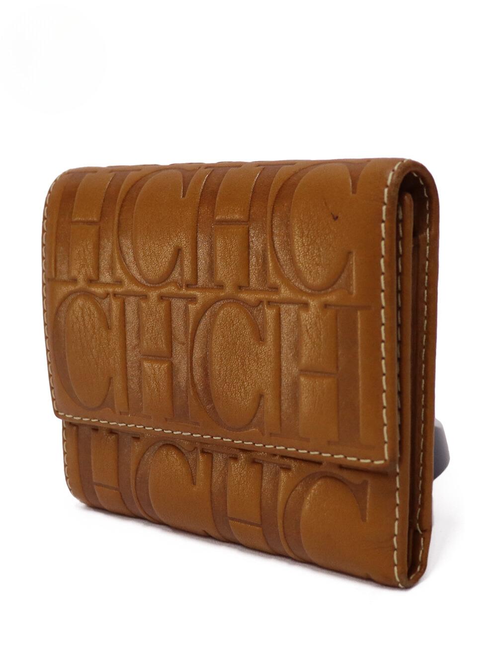 Carolina Herrera Monogram Trifold Continental Wallet For Sale at 1stDibs