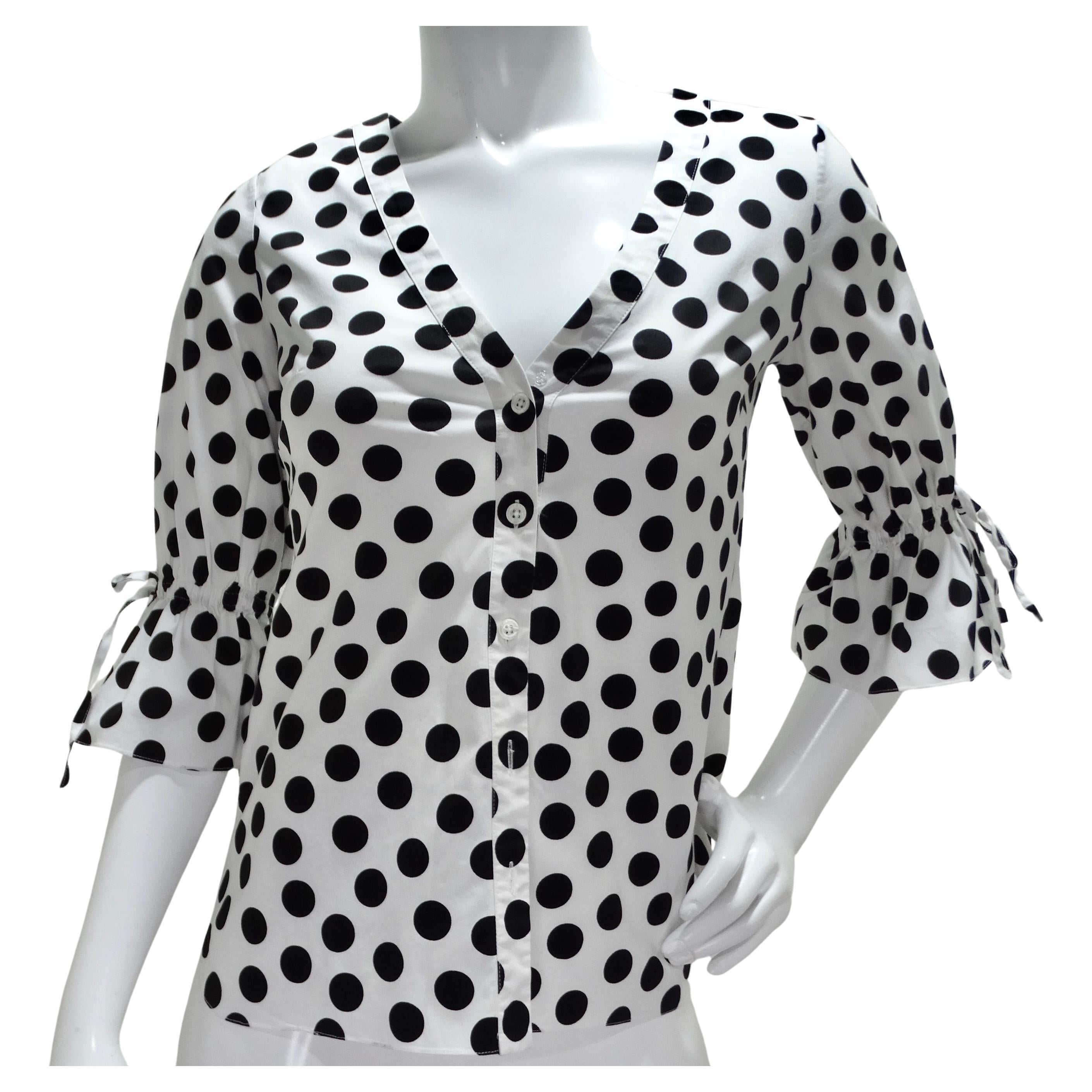 Carolina Herrera Polka Dot Blouse For Sale At 1stDibs Carolina Herrera Polka Dot Blouse For Sale At 1stDibs