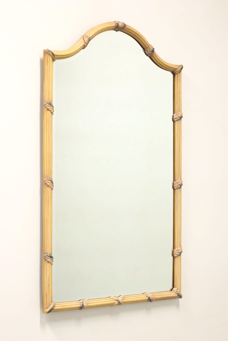 Carolina Mirror Faux Bamboo French Country Beveled Wall Mirror For Sale ...