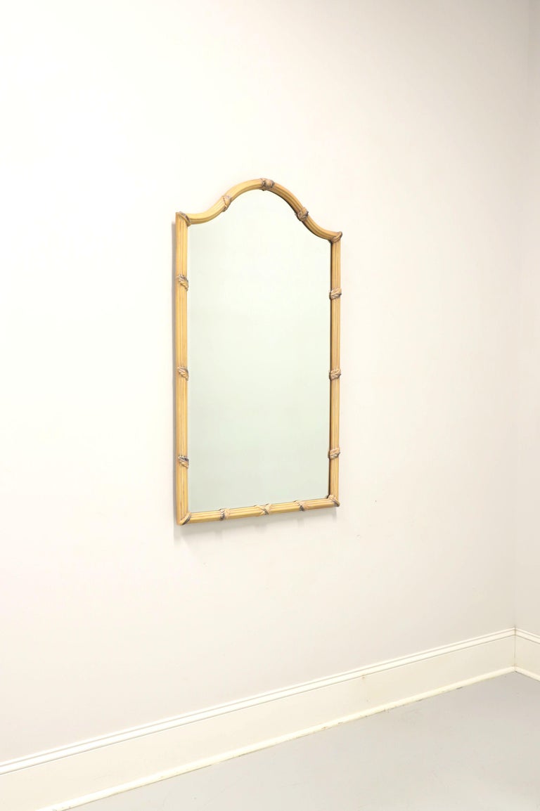 Carolina Mirror Faux Bamboo French Country Beveled Wall Mirror For Sale ...