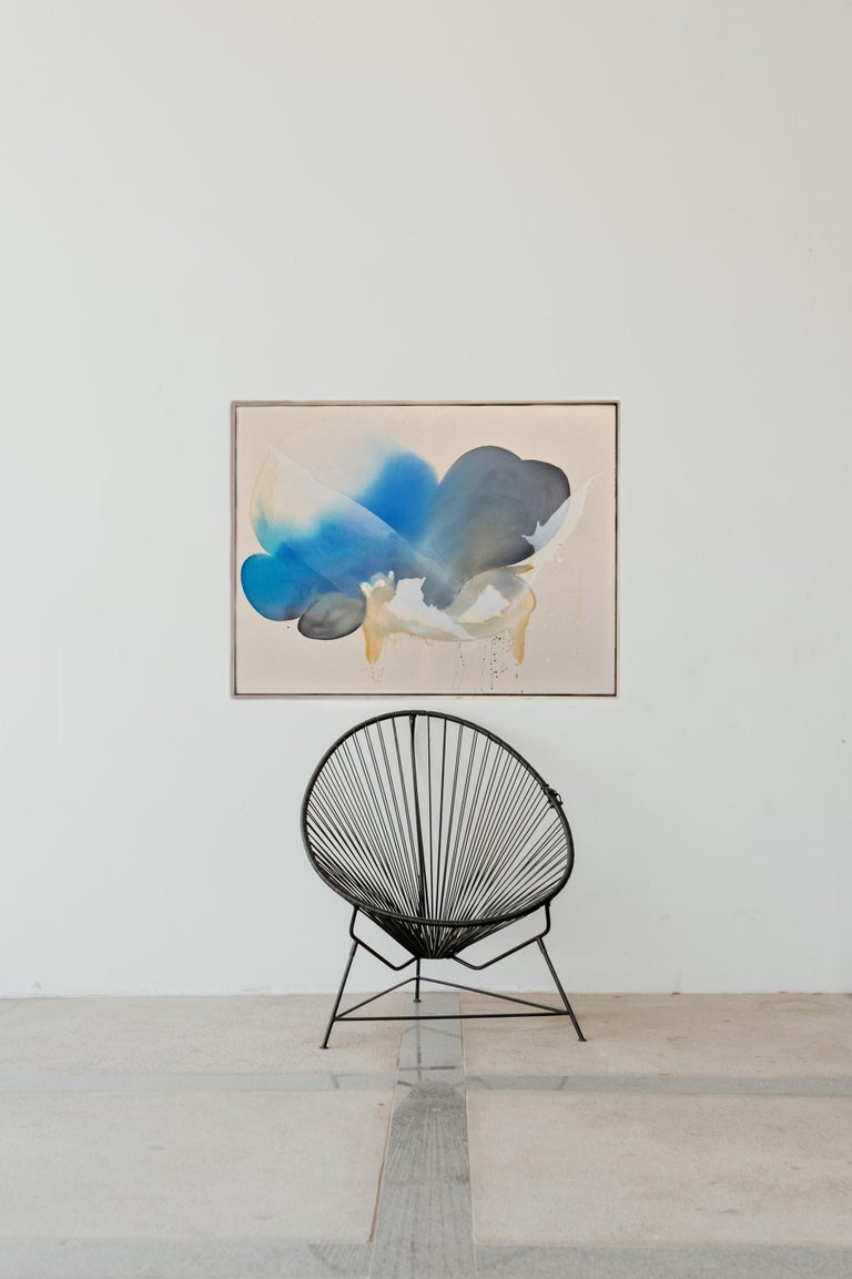 Caroline Weber - Dancing Winds 2 - Fluid Acrylic Painting on raw canvas ...