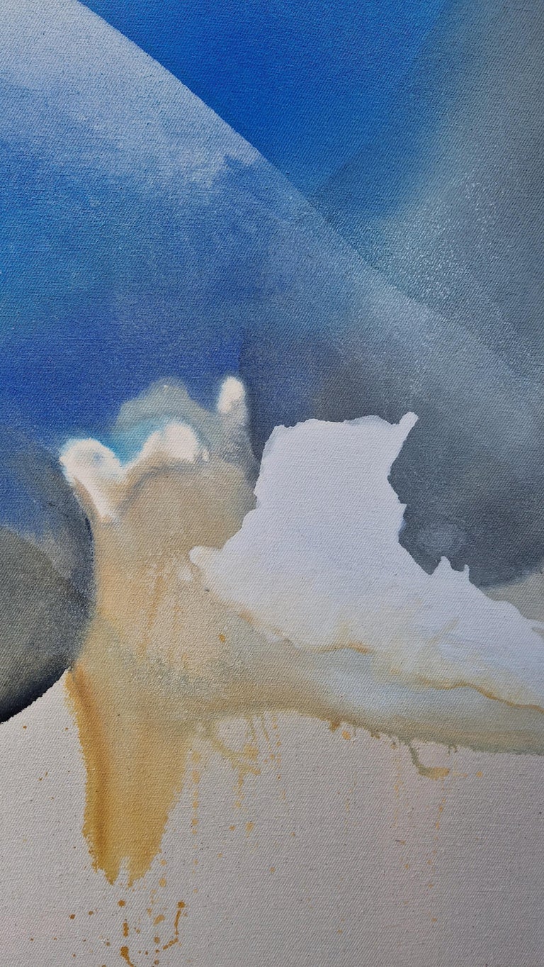 Caroline Weber - Dancing Winds 2 - Fluid Acrylic Painting on raw canvas ...