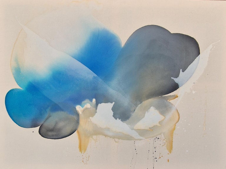 Caroline Weber - Dancing Winds 2 - Fluid Acrylic Painting on raw canvas ...