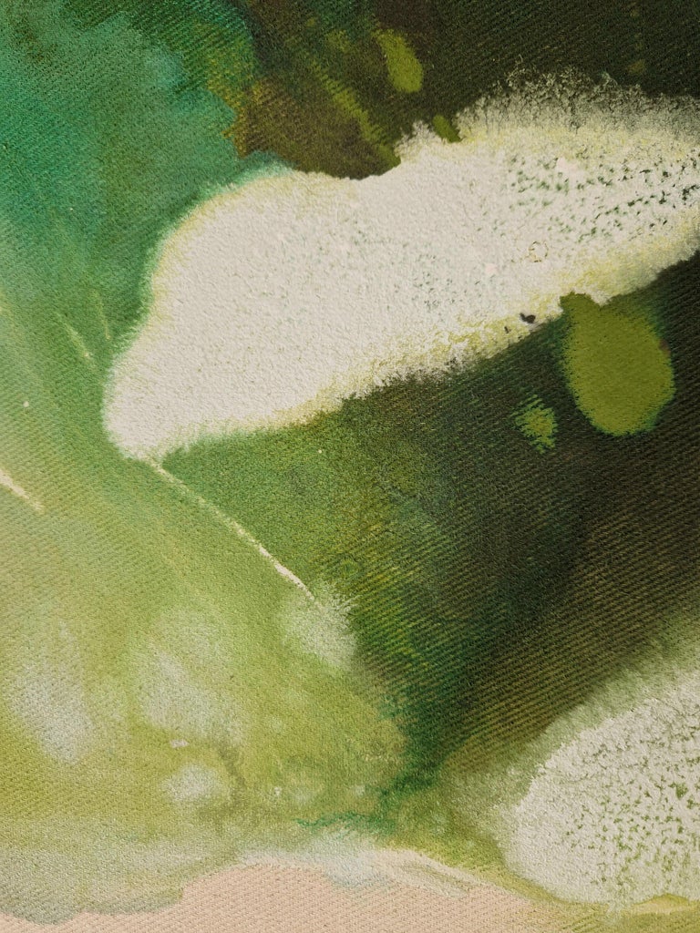 Caroline Weber - Landscape - Fluid Acrylic Painting on raw canvas, 2022 ...