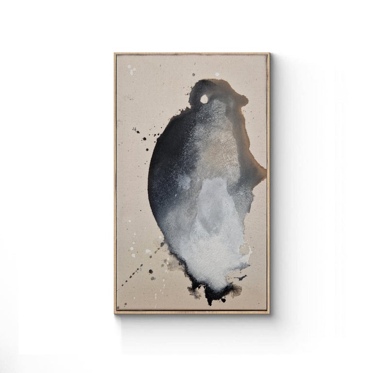 Caroline Weber - Penguin - Fluid Acrylic Painting on raw canvas, 2023 ...