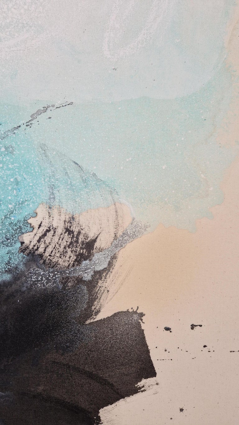 Caroline Weber - There is Magic - Fluid Acrylic Painting on raw canvas ...