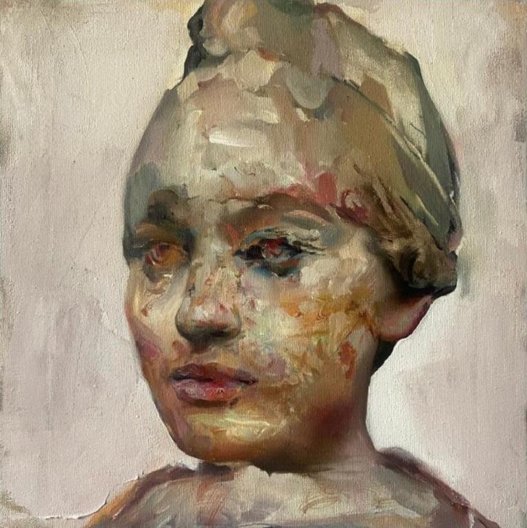 Caroline Westerhout - Rodins Camille Oil Painting on Canvas Portrait ...