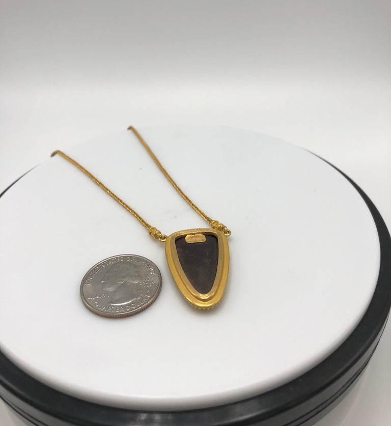 Carolyn Tyler Blue Australian Opal Necklace For Sale at 1stDibs