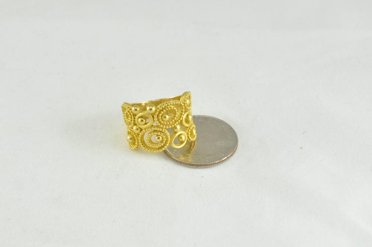 Carolyn Tyler Dune Yellow Gold Ring For Sale at 1stDibs