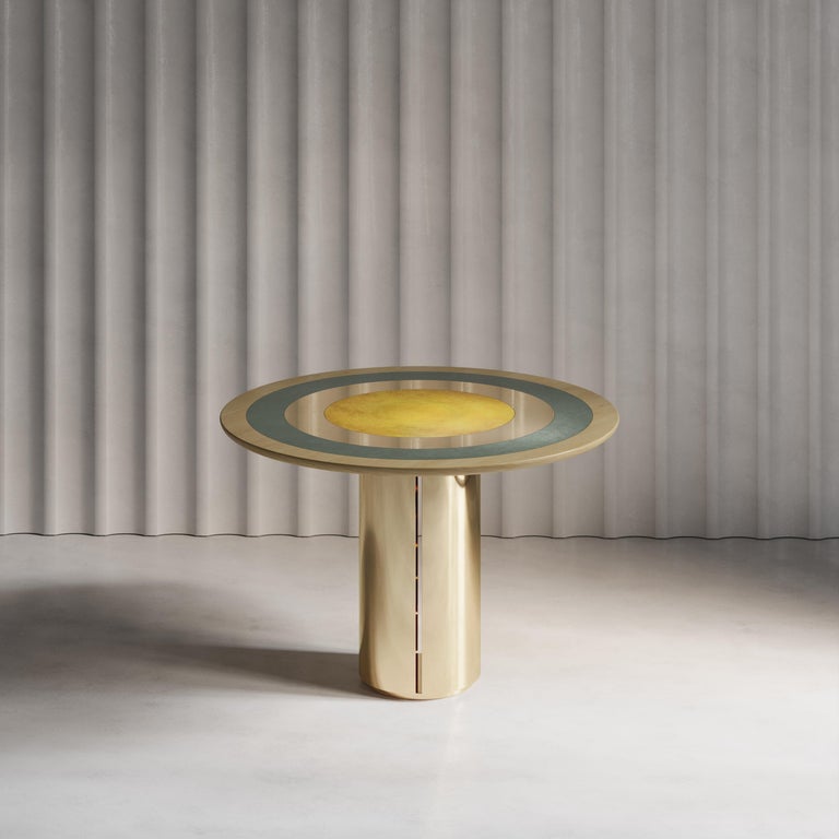'Carousel Dining Table Aurum' Solid Sycamore, Sycamore Veneer, Polished ...