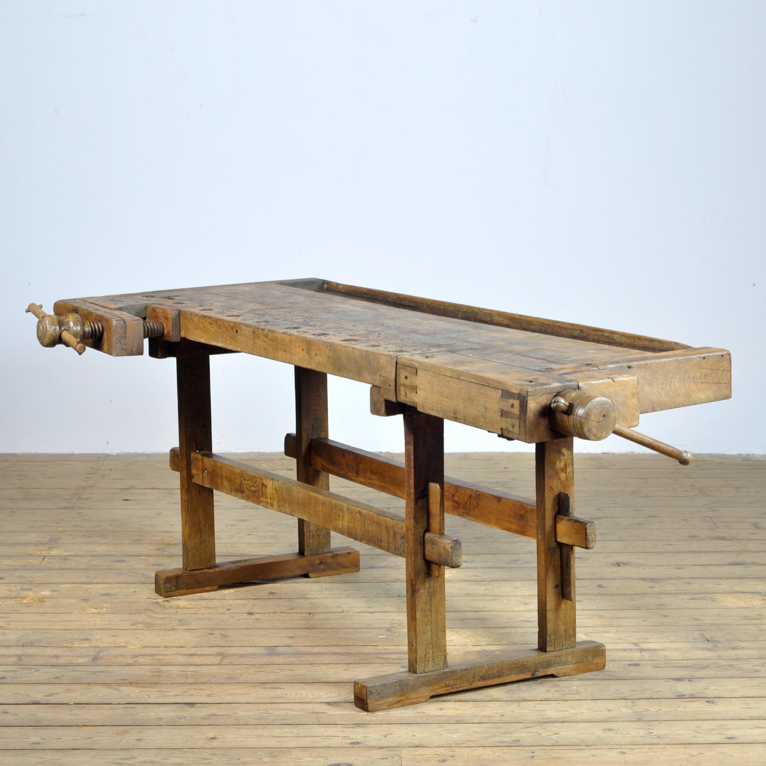 Carpenters Oak Workbench, circa 1900 at 1stDibs
