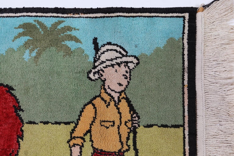 Carpet of Tintin in Africa For Sale at 1stDibs | tintin in africa