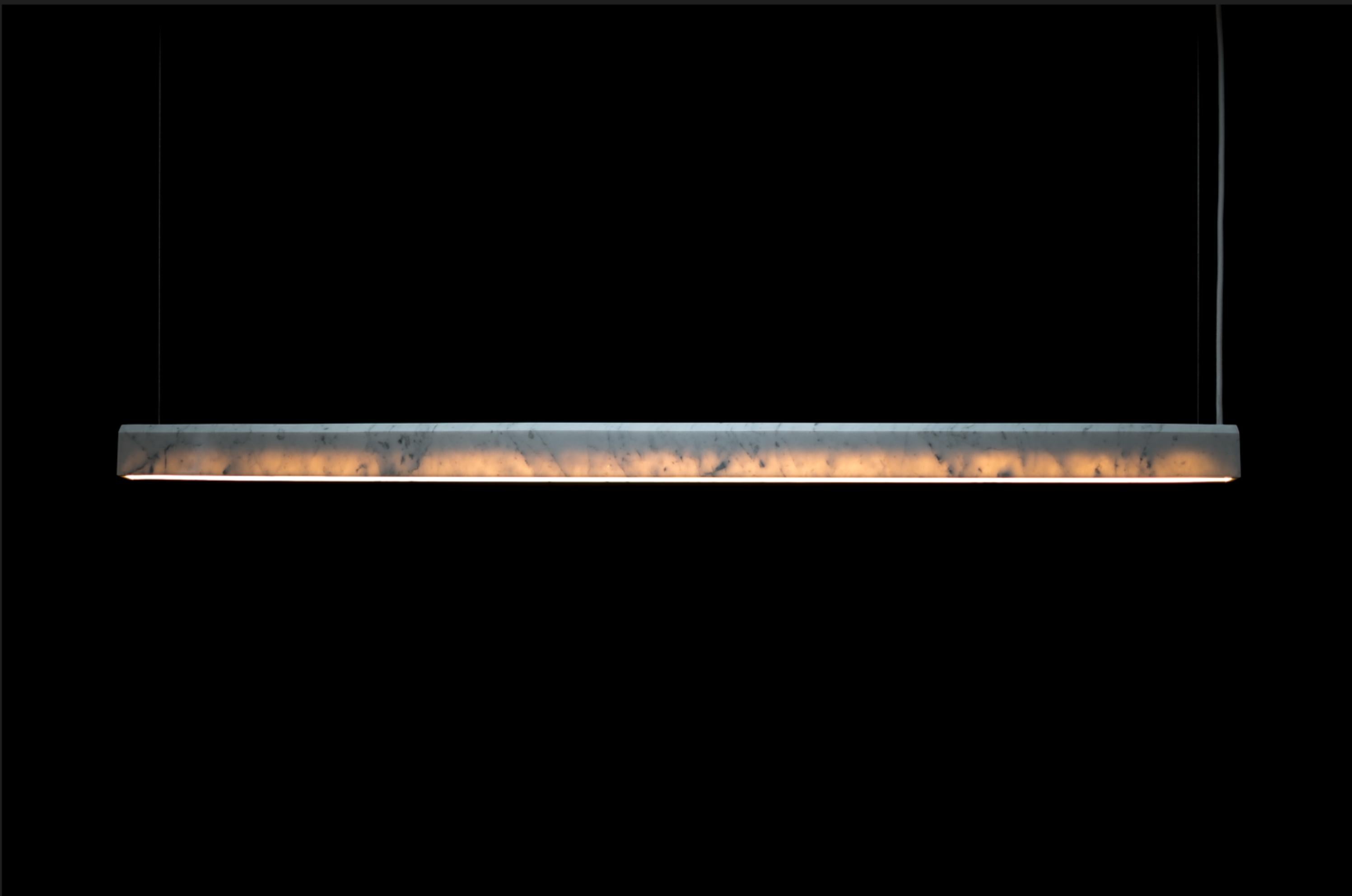 Carrara Bianco Poem Suspended Light by Lexavala For Sale at 1stDibs