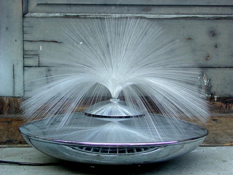 Carrara Italy Space Age Big Optical Fiber Lamp Years '70 Design For ...