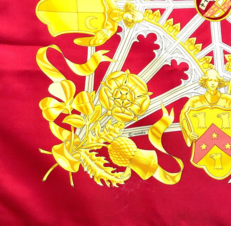 Carrè Hermes Paris Title “ British Heraldry “ For Sale at 1stDibs ...