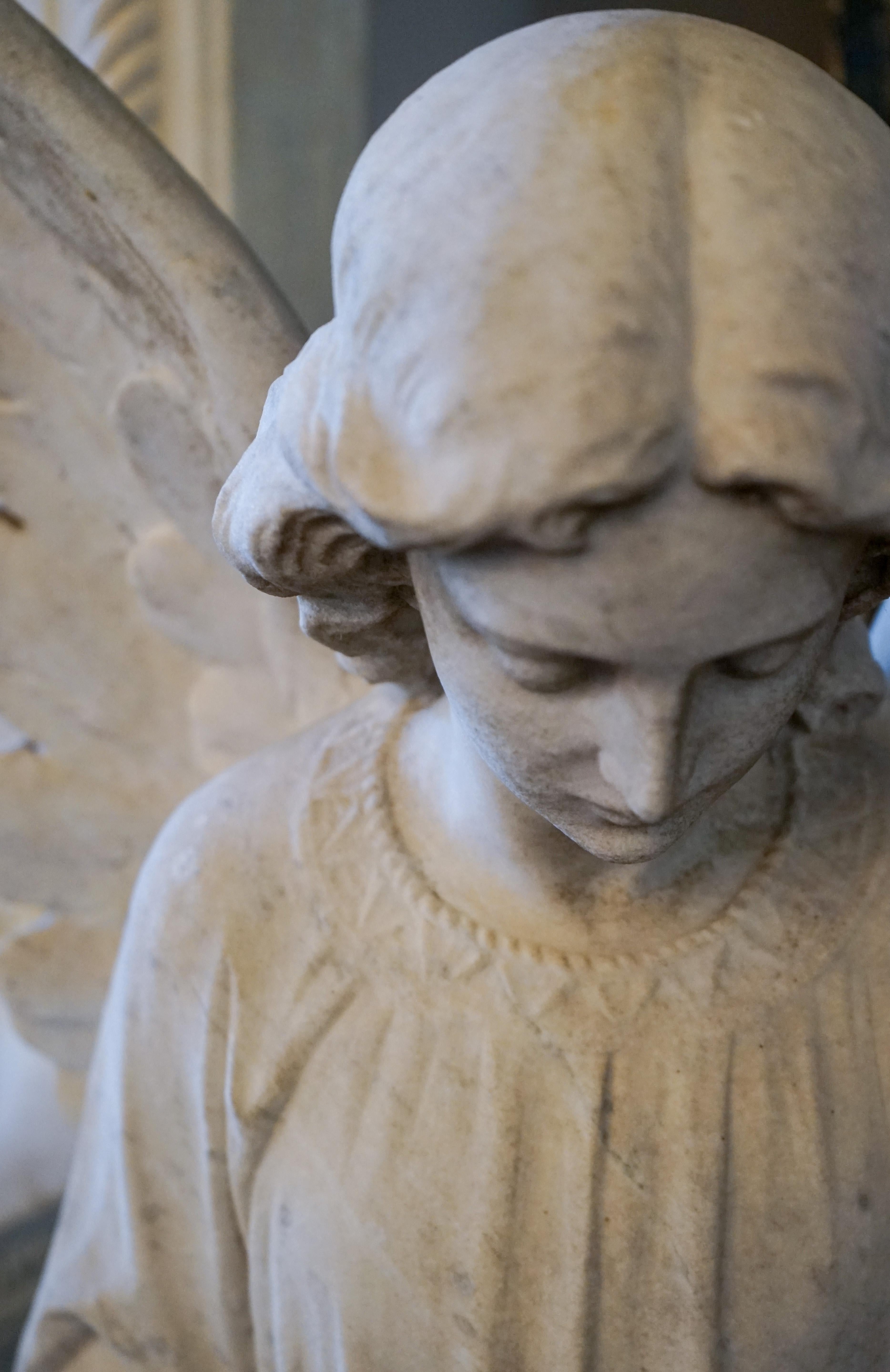 Carrera Marble Statue of Rapheal at 1stDibs