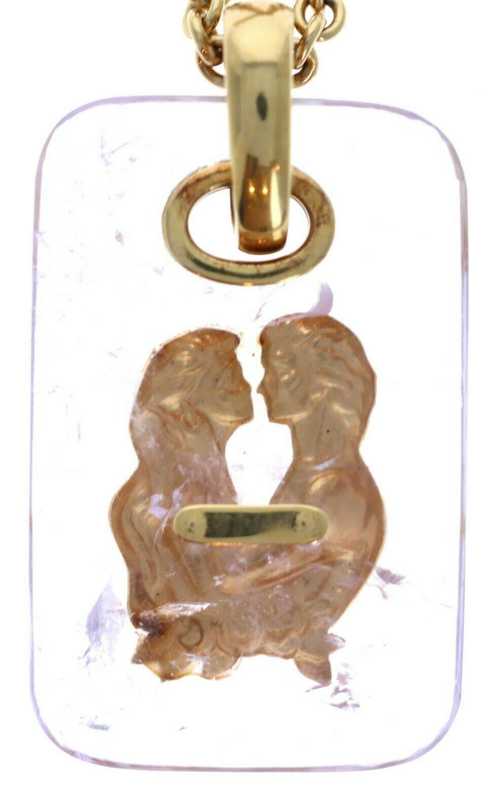 Carrera Y Carrera 18k Yellow Gold and Amethyst Crystal Adam and Eve ...