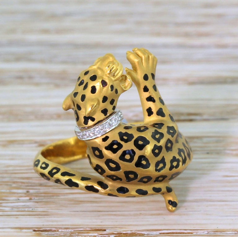 Carrera y Carrera Diamond and Ruby Leopard Ring at 1stDibs