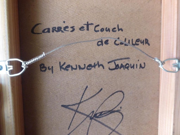 "Carrés et Couch de Couleur", an Original Painting by Kenneth Joaquin ...