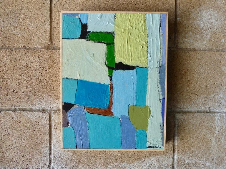 "Carrés et Couch de Couleur", an Original Painting by Kenneth Joaquin ...
