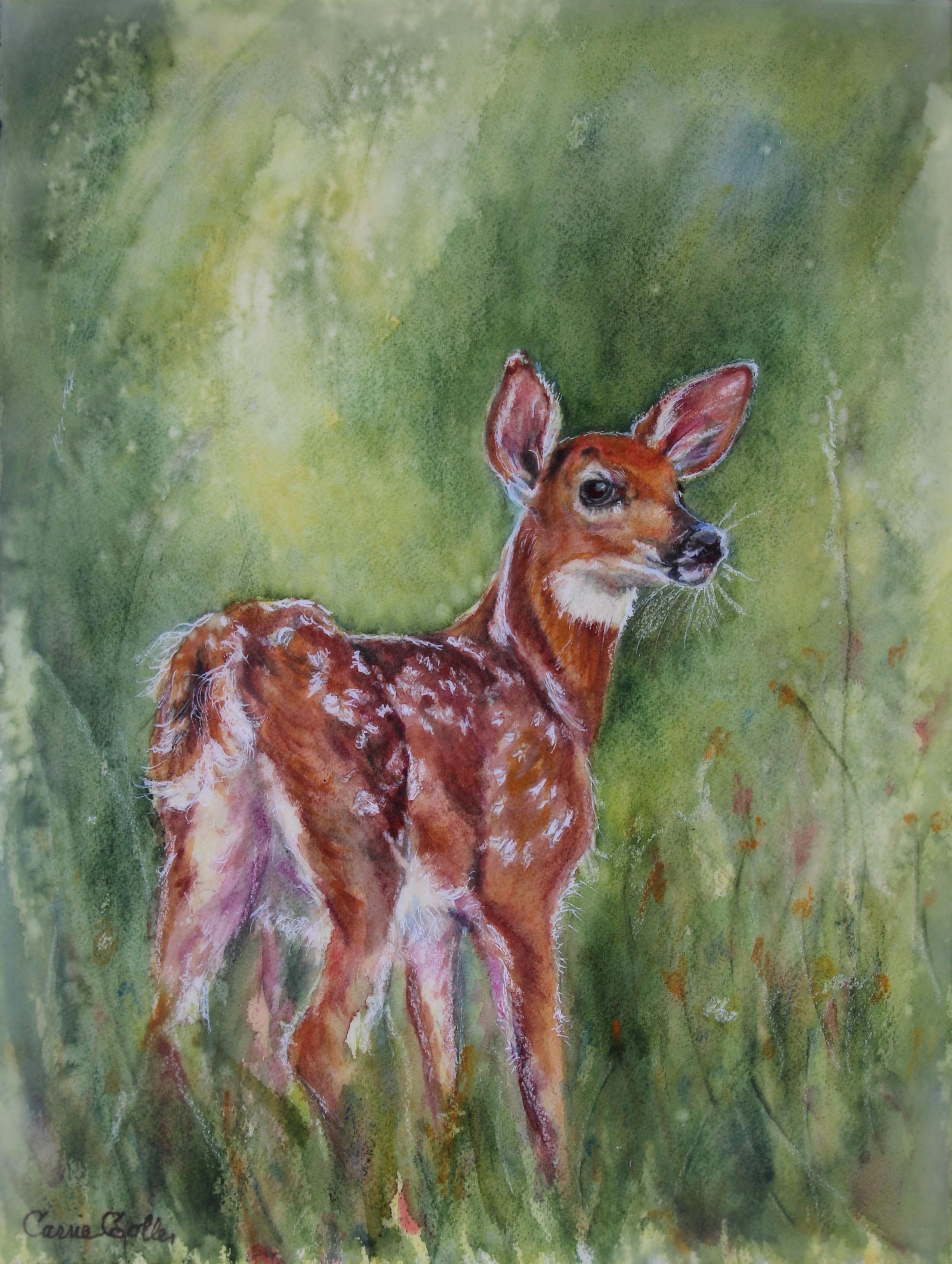 Carrie Goller - "Bronywn" by Carrie Goller, Watercolor and Encaustic ...