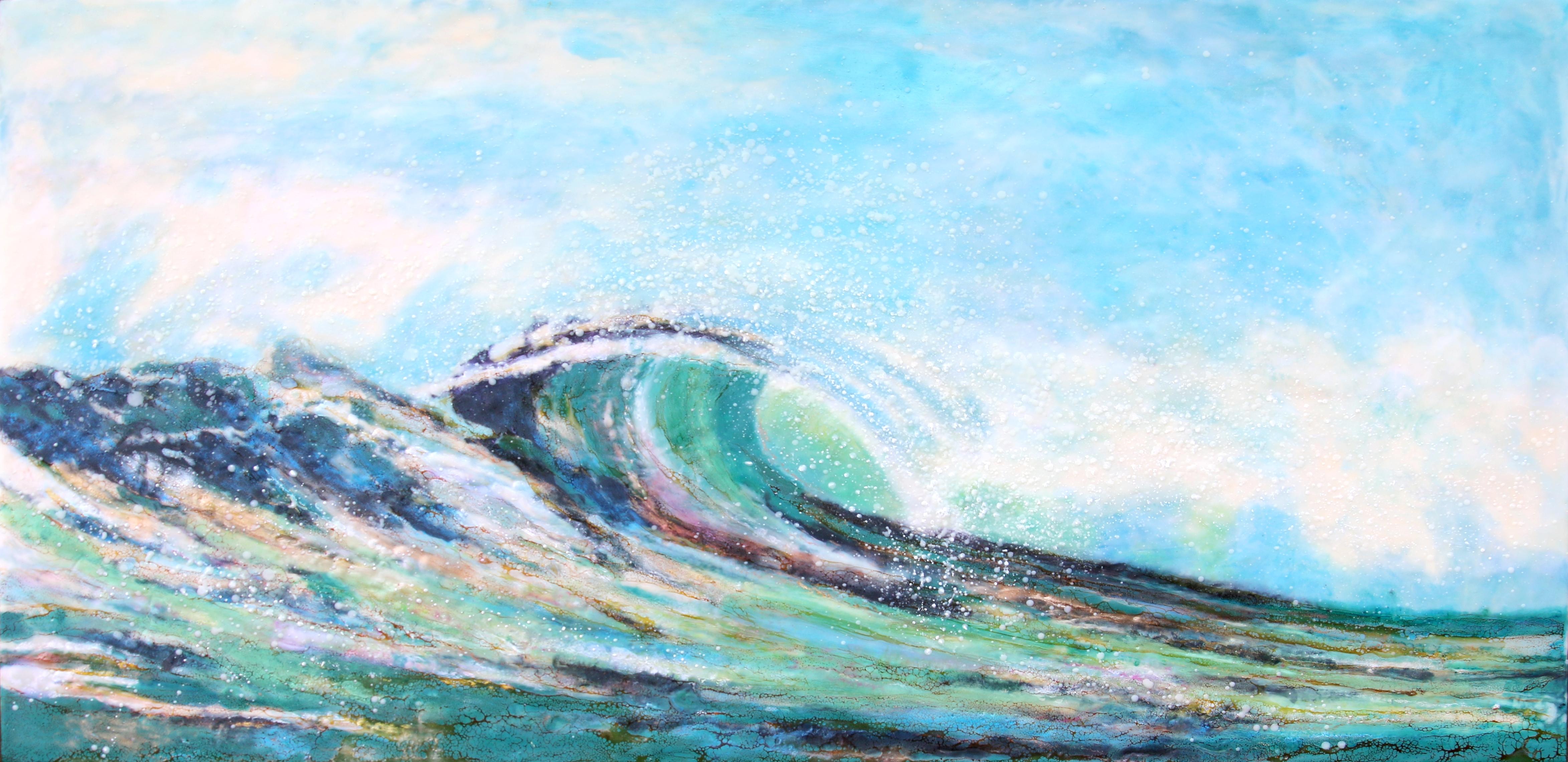 Carrie Goller - "Pacifica XXII" by Carrie Goller, Encaustic/Mixed Media ...