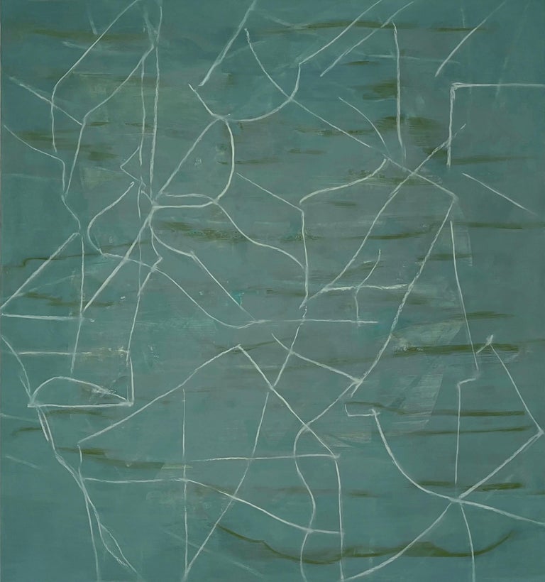Carrie Johnson - Viridian Line- Abstract Geometric Contemporary Modern ...