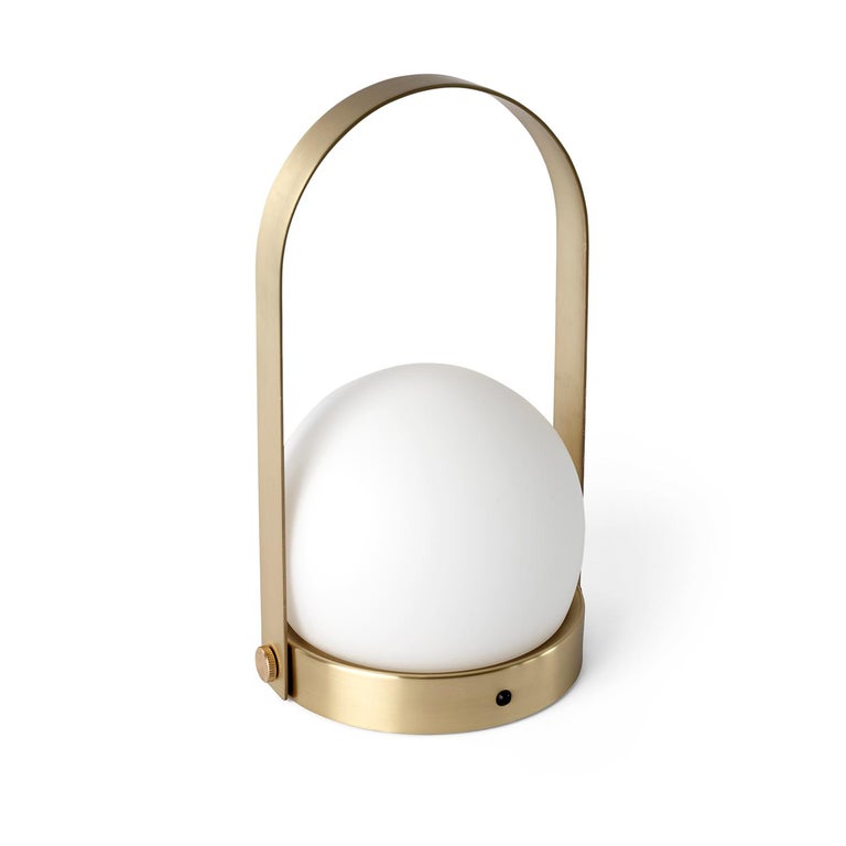 Carrie Portable Led Lamp, Brushed Brass by Norm Architects For Sale at ...