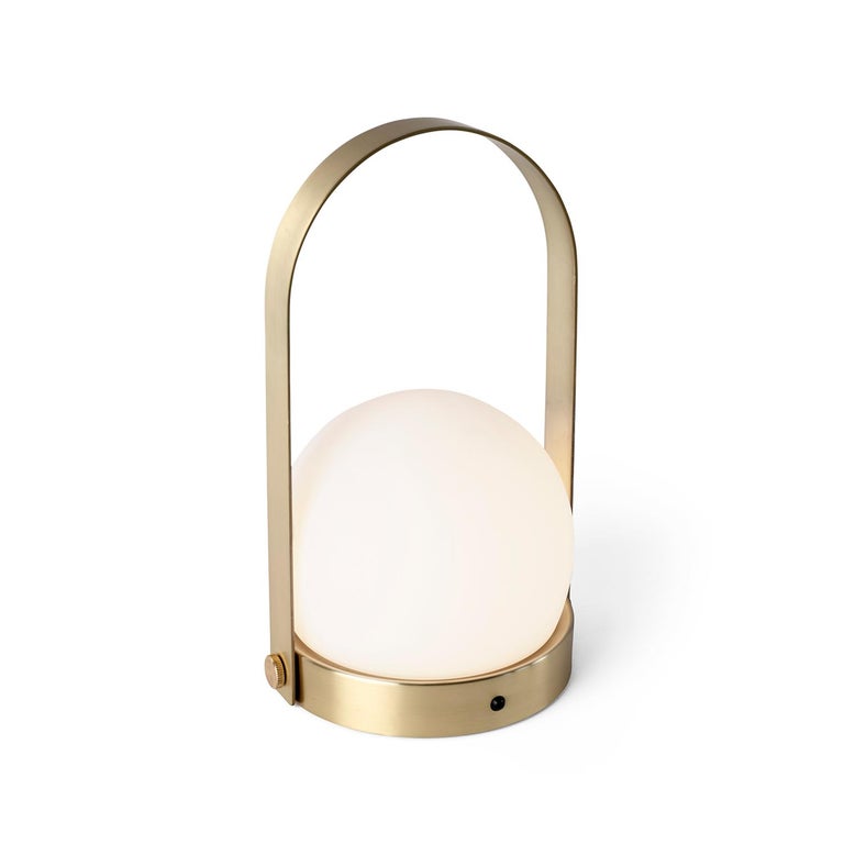 Carrie Portable Led Lamp, Brushed Brass by Norm Architects For Sale at ...