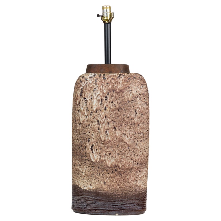 Carstens Mid-Century West German Ceramic Taupe Fat Lava Glazed Table ...