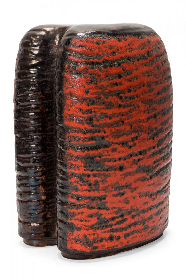 Carstens of Tönnieshof West German Two-Lobed Form Orange and Black Fat ...