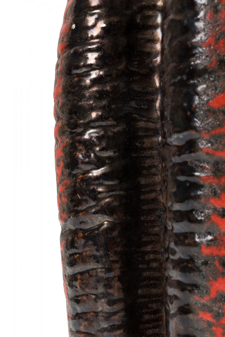 Carstens of Tönnieshof West German Two-Lobed Form Orange and Black Fat ...