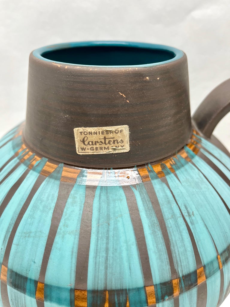 Carstens Vintage, Ceramic Vase with Handle Marked W Germany 698-23 For ...