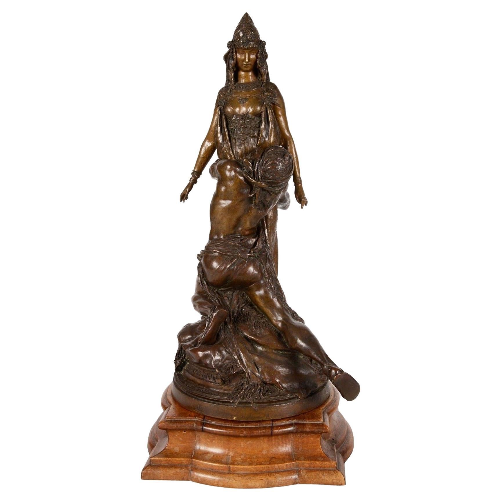 Gilt and Patinated Bronze Group Dancers by S. Loveque For Sale at 1stDibs