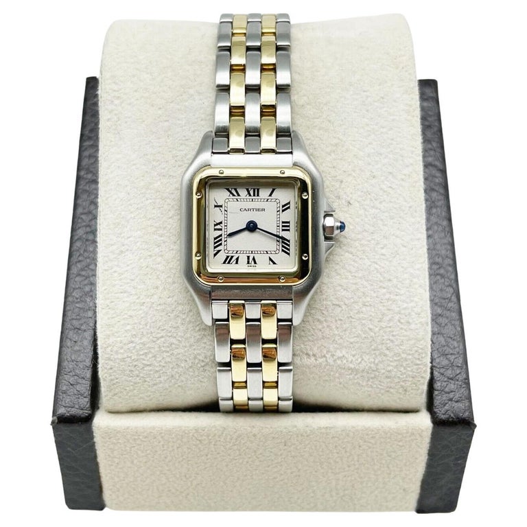Cartier 1120 Ladies Panthere 18K Gold Stainless Steel Box Paper For ...