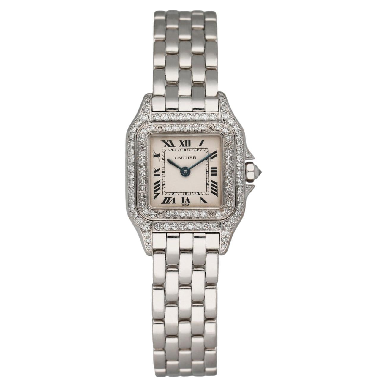 CARTIER Art Deco Ladies Rectangle Diamond Sapphire Watch For Sale at ...