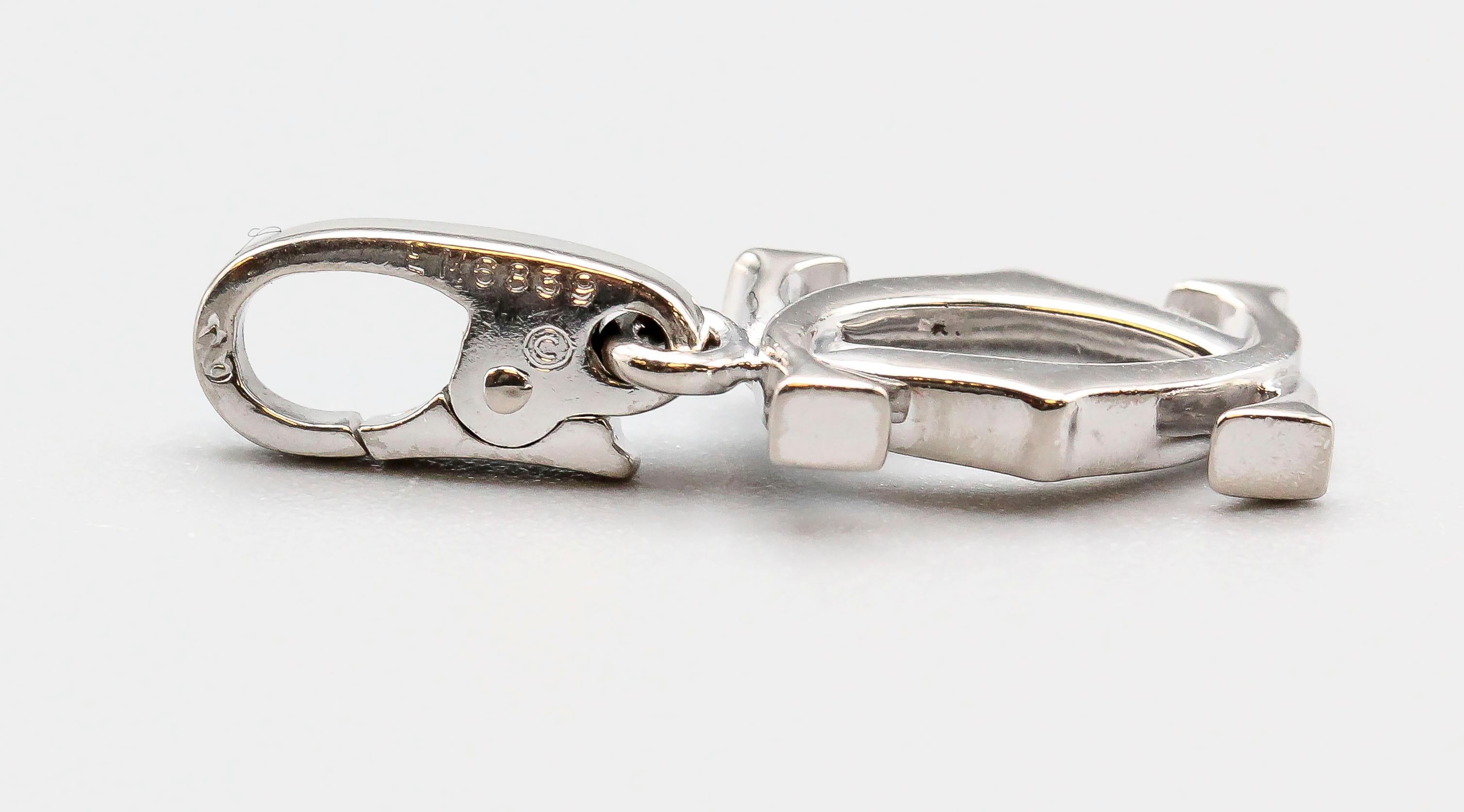 Cartier 18 Karat White Gold Double C Logo Charm at 1stDibs | cartier ...