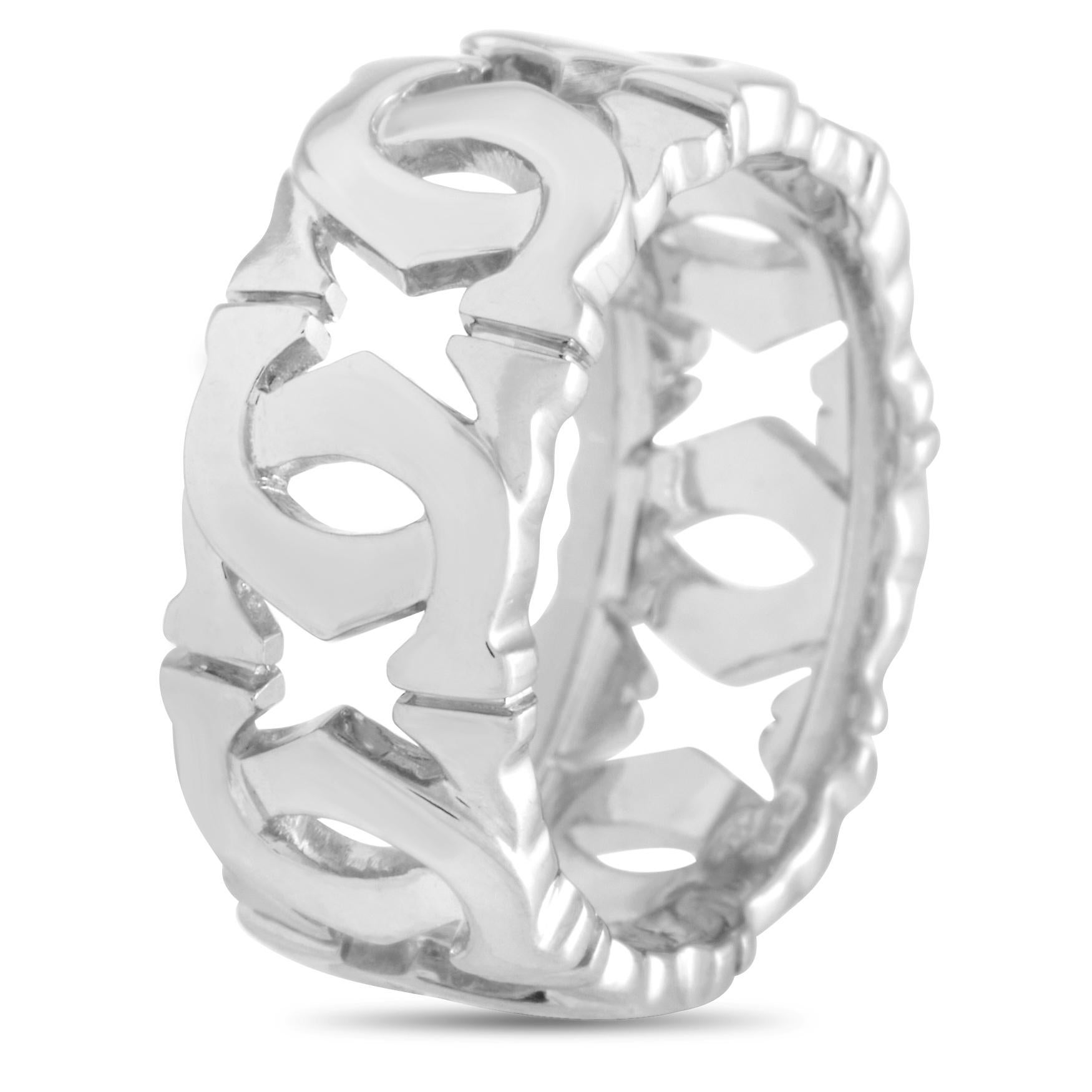 Cartier 18 Karat White Gold Double C Ring For Sale at 1stDibs | how to ...