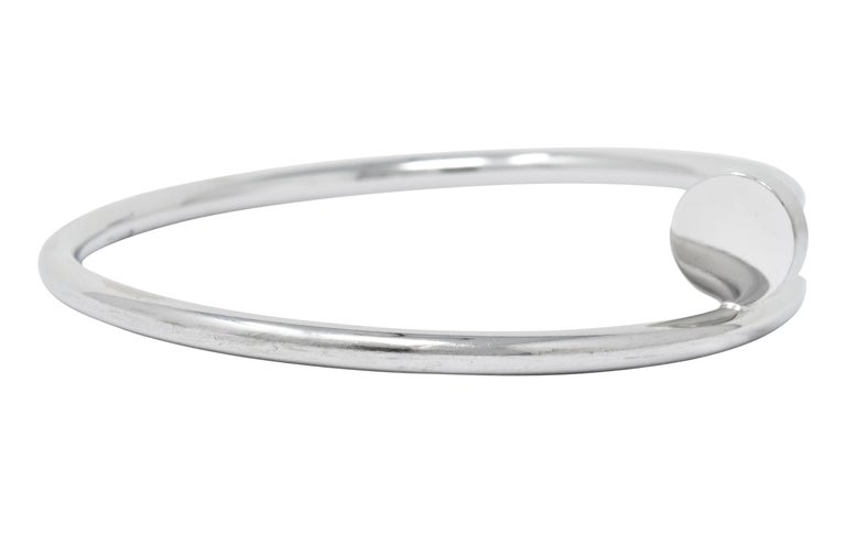 Cartier 18 Karat White Gold Juste Un Clou Twisted Nail Bangle Bracelet at 1stDibs | cartier nail ...