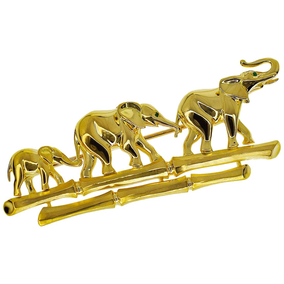 Large Elephant Brooch at 1stDibs