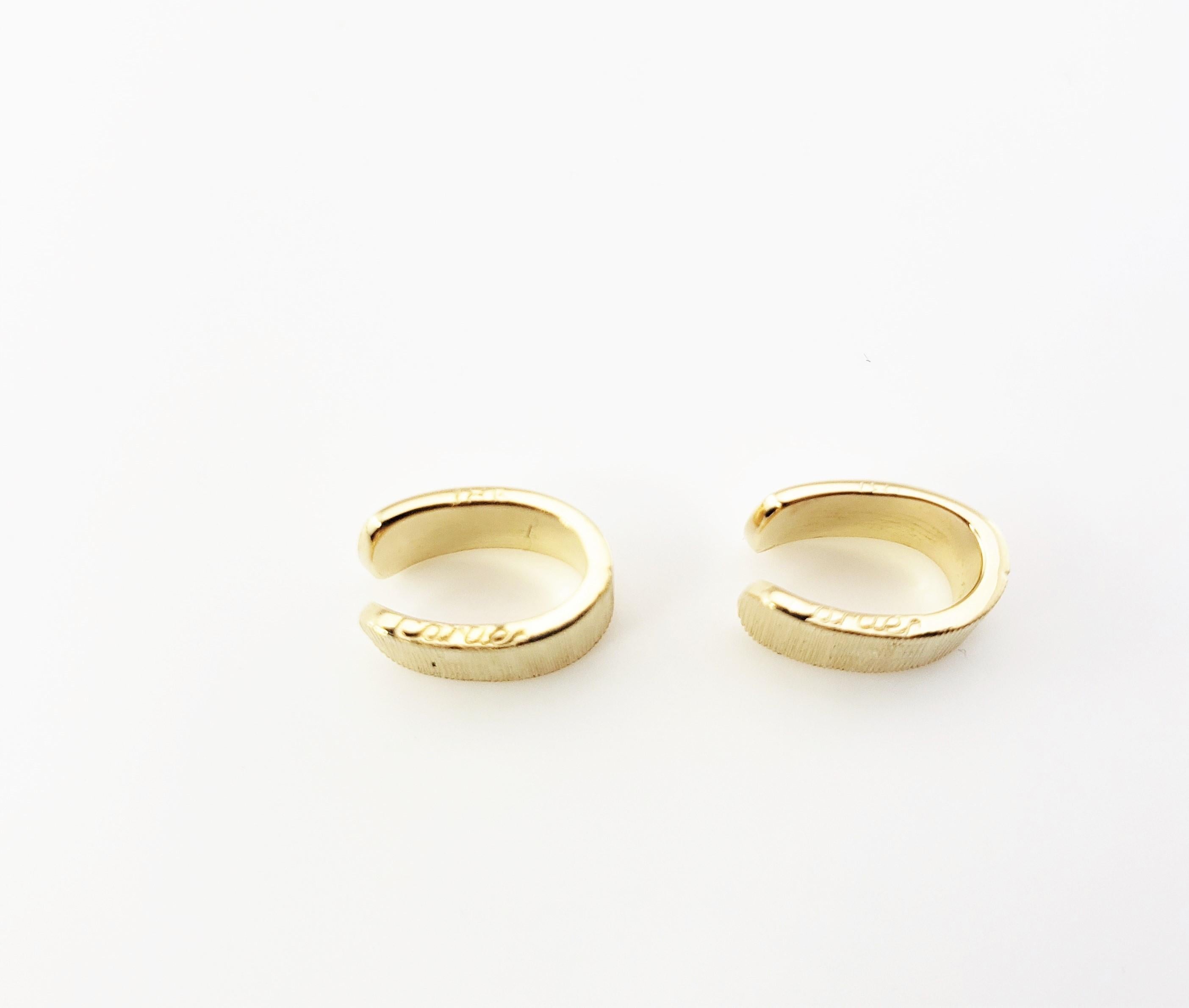 Cartier 18 Karat Yellow Gold Ear Cuffs at 1stDibs
