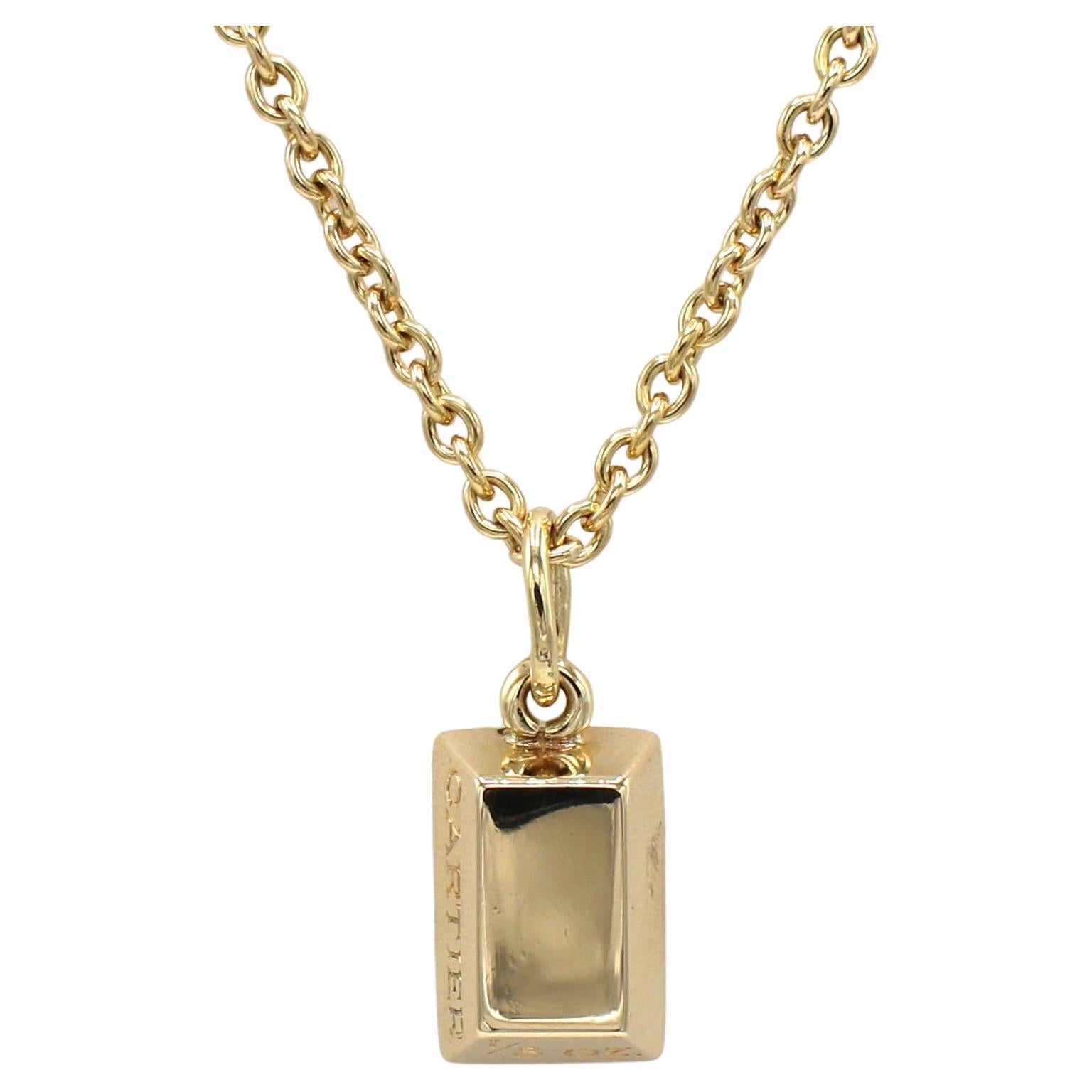 Cartier Love Necklace Collection 18 Karat White Gold Rolo Chain, Circle ...