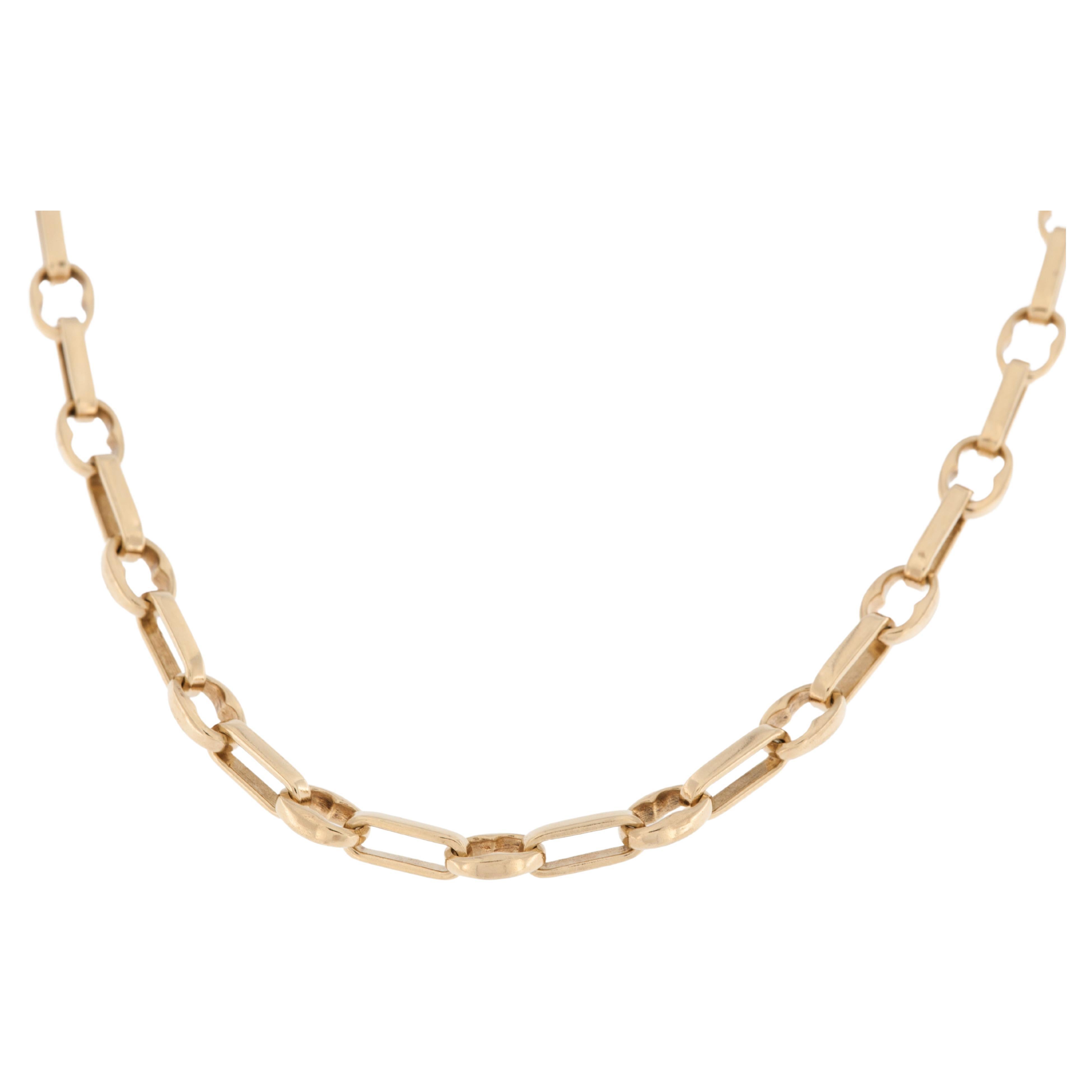 Cartier 18 karat Yellow Gold Link Necklace For Sale at 1stDibs
