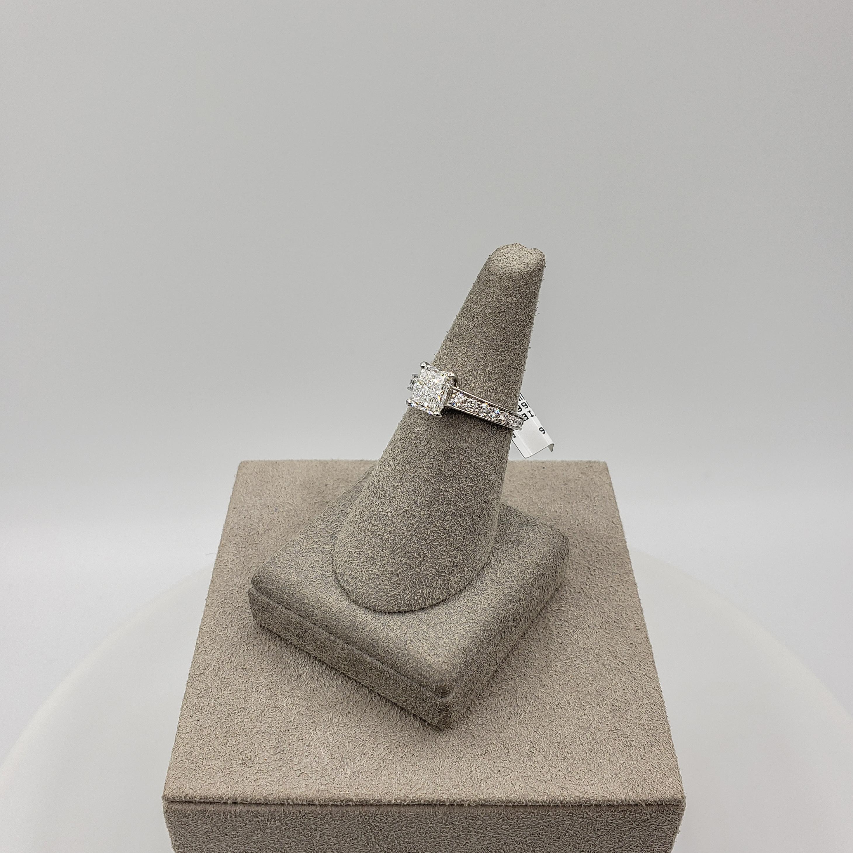 Cartier 1895 1.03 Carats Radiant Cut Diamond Solitaire Engagement Ring ...