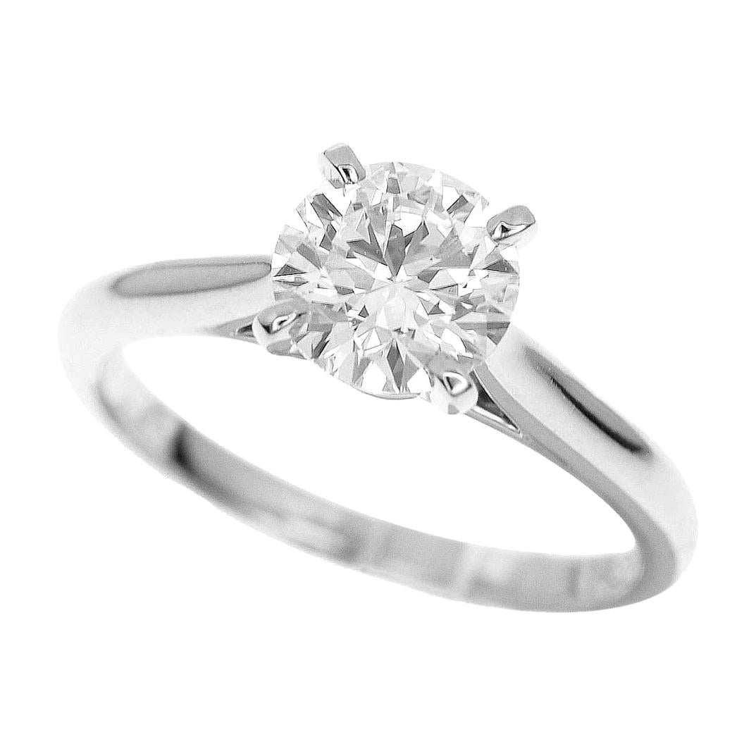 Cartier Platinum Solitaire 1895 Diamond Ring 2.86ct FVVS1 at 1stDibs ...