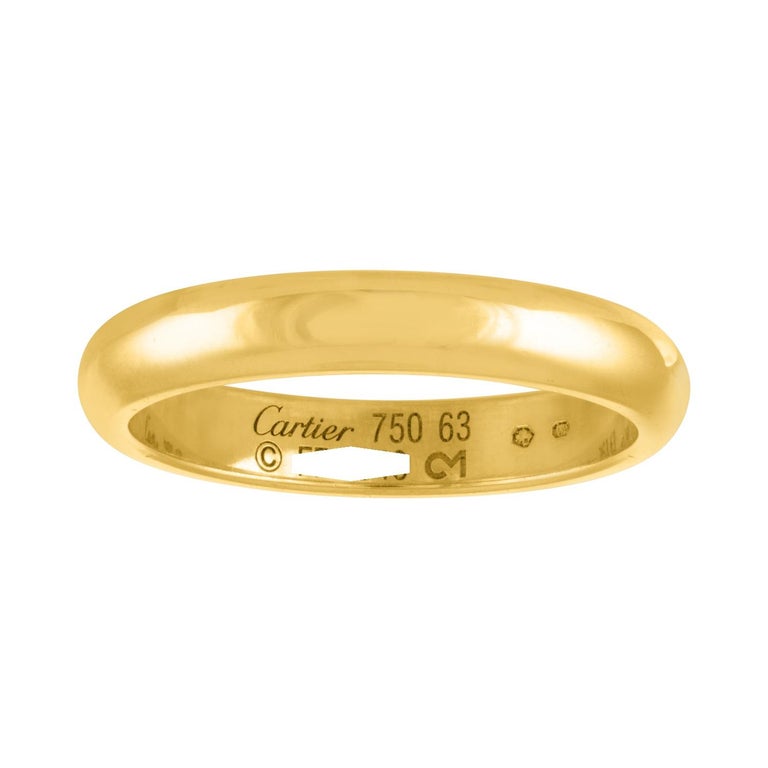 Cartier 1895 Wedding Band Yellow Gold at 1stDibs | cartier 1895 wedding ...