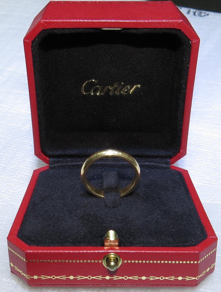 Cartier 1895 Wedding Band Yellow Gold at 1stDibs | cartier 1895 wedding ...